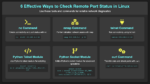 6 ways to Check a remote port status in Linux - howtouselinux