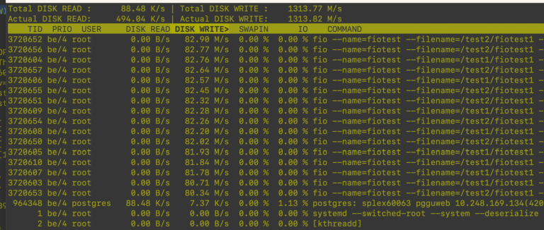 Check Disk Io Usage Per Process Using Linux Iotop Command Howtouselinux