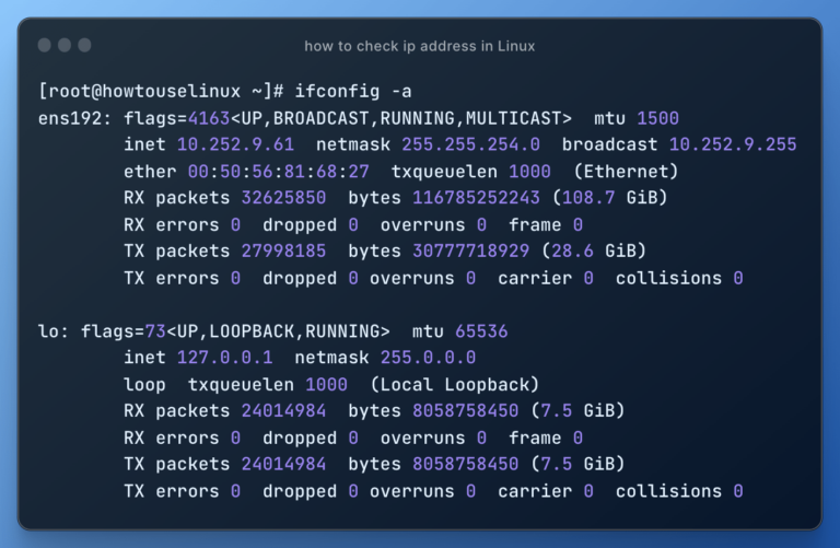 3 Ways to Find Your IP Address in Linux - howtouselinux