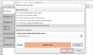 3 easy ways to Alternate row colors in Excel - howtouselinux