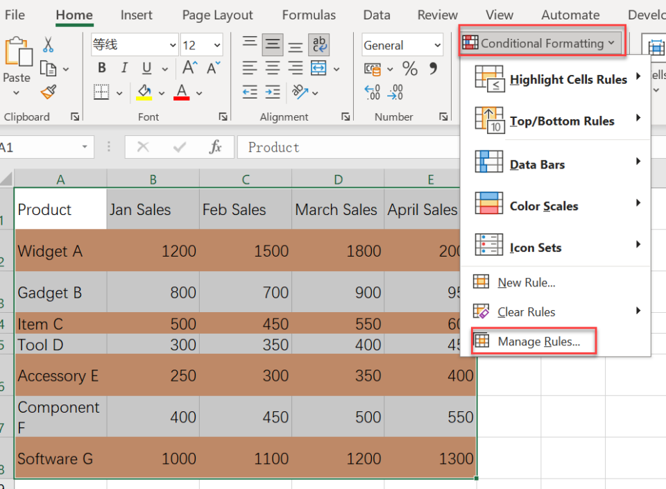 3 easy ways to Alternate row colors in Excel - howtouselinux