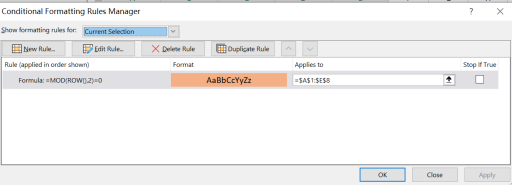 3 easy ways to Alternate row colors in Excel - howtouselinux