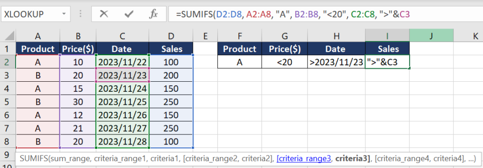 10 Advanced Excel SUMIFS Function Examples to Boost Your Data ...