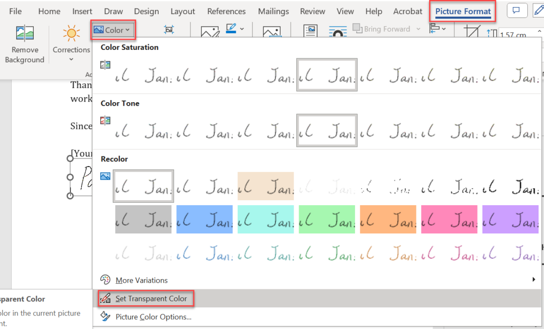 Converting Handwritten Signatures to Transparent Electronic Signatures ...