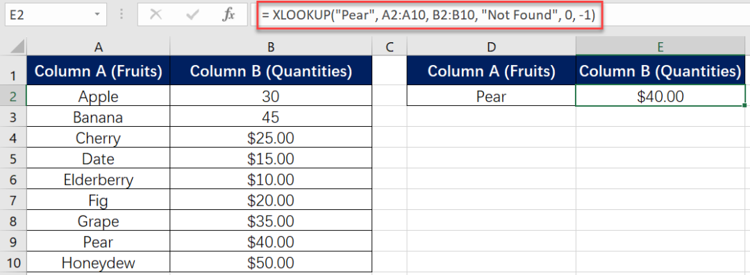 What is search mode in XLOOKUP function and how to use it? - howtouselinux