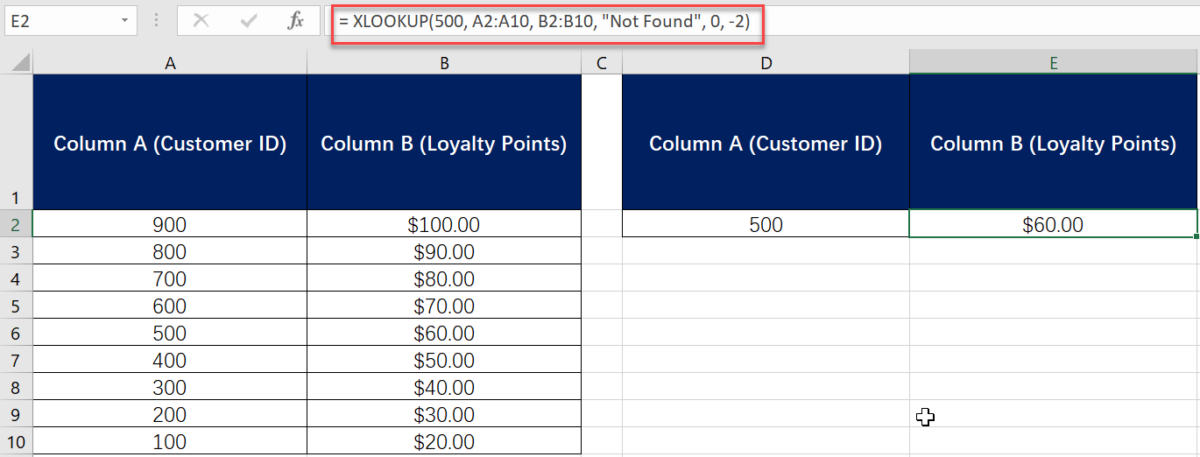 What is search mode in XLOOKUP function and how to use it? - howtouselinux